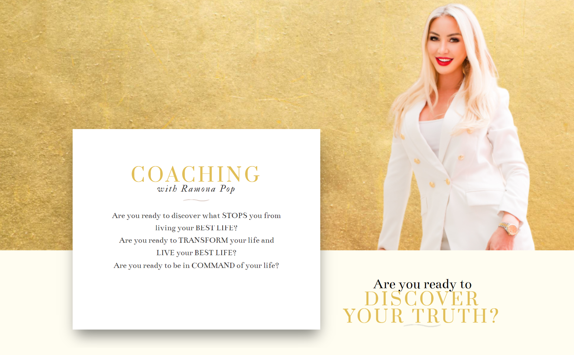 Coaching with Ramona Pop